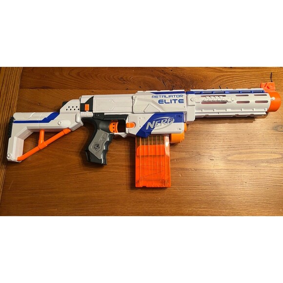 Nerf | Toys | Nerf Nstrike Elite Retaliator Blaster Works Foam Dart Gun ...